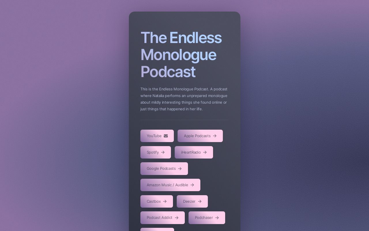 The Endless Monologue Podcast